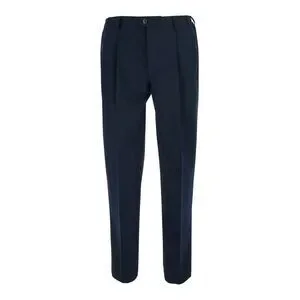 LEPLAIN | Pants | Leplain Men Blue Pants With Front Pleats And Belt ...